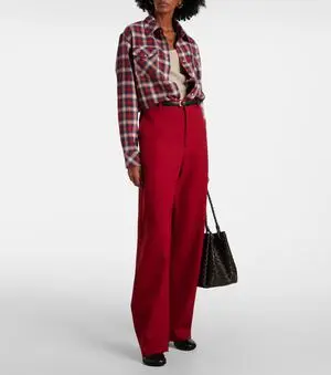 GOD'S TRUE CASHMERE Ski Santa Fe Tartan Shirt - Red
