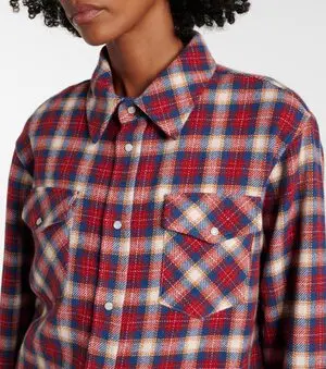 GOD'S TRUE CASHMERE Ski Santa Fe Tartan Shirt - Red