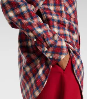 GOD'S TRUE CASHMERE Ski Santa Fe Tartan Shirt - Red