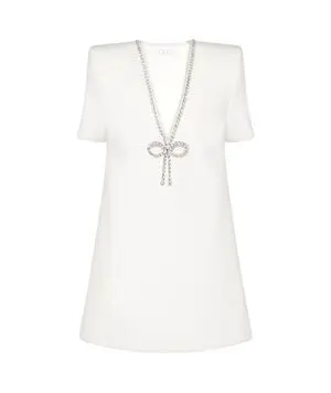 AREA Embellished Minidress