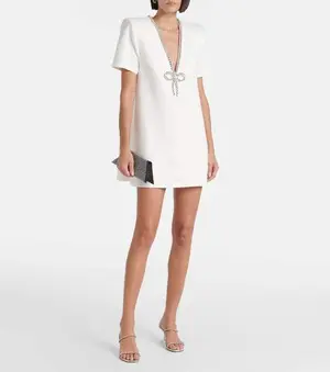 AREA Embellished Minidress