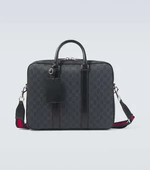 Gucci Gg Canvas Briefcase - Black