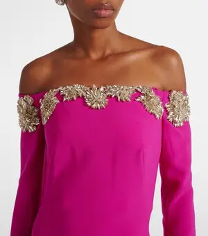 Costarellos Meline Embellished Gown - Pink