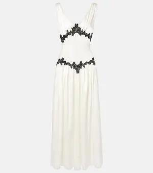 Gabriela Hearst Highland Embroidered Gown - White