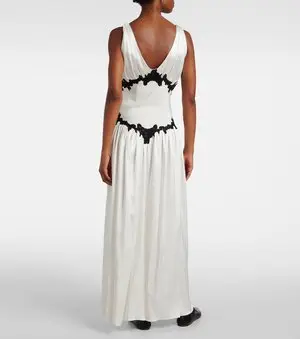 Gabriela Hearst Highland Embroidered Gown - White