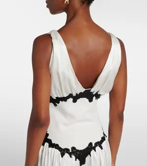 Gabriela Hearst Highland Embroidered Gown - White