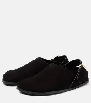 A.emery Louis Suede Clogs - Black