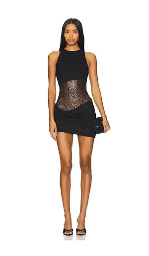 CAMILA COELHO Soraia Mini Dress - Black
