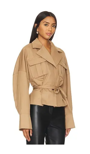 CAMILA COELHO Mari Jacket - Dark Taupe