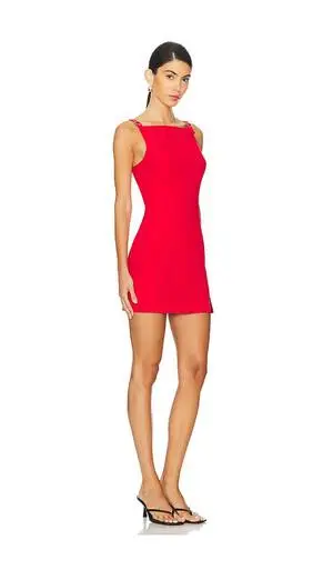 Amanda Uprichard Misena Mini Dress - Ruby