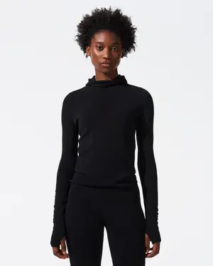 Perfect Moment Seamless Hooded Base Layer Top