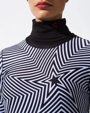 Perfect Moment Compression Base Layer Top - Warped-star-print
