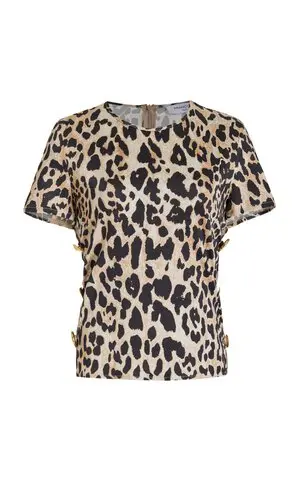 Françoise Emanuelle Leopard-print Top