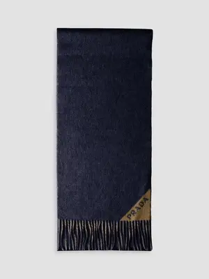 Prada Double Cashmere Scarf - Blue