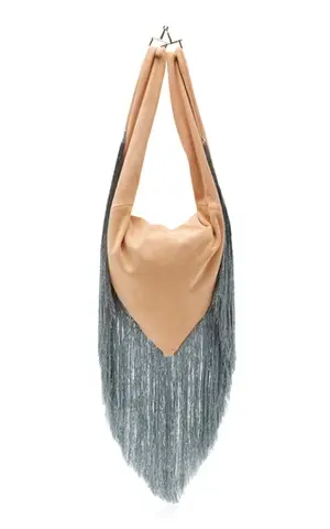 Françoise Exclusive Push Medium Fringed Suede Shoulder Bag