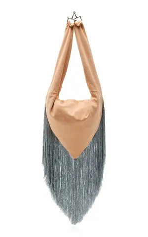 Françoise Exclusive Push Medium Fringed Suede Shoulder Bag