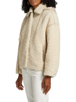 DH New York Kyle Faux-shearling Hooded Jacket