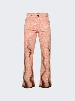 CASELLA MEYER Jacquard Flame Pants - Orange