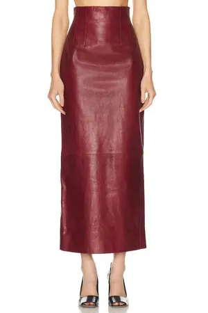 Khaite Leather Skirts