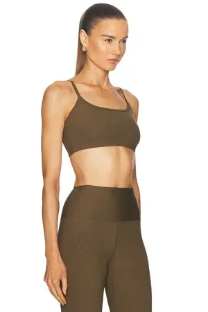 Year Of Ours Ribbed Bralette In Olive