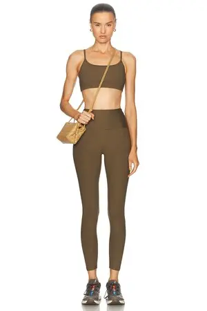 Year Of Ours Ribbed Bralette In Olive