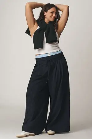 Maeve Wide-leg Menswear Pants