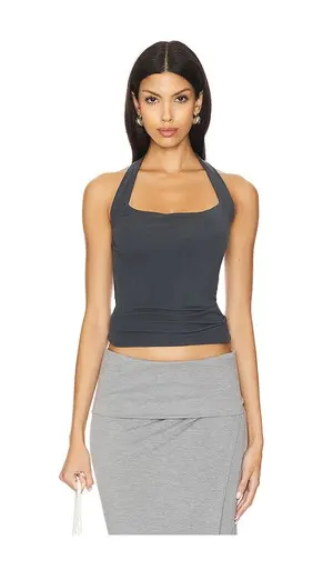 GEEL Isabelle Halter Top - Grey
