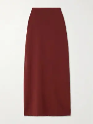 Loulou De Saison Samos Stretch-wool Maxi Skirt