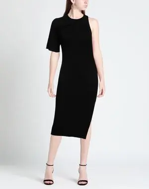 COURREGES Midi Bodycon Ribbed-knit Dress