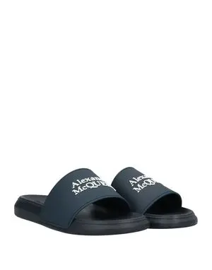 Alexander McQueen Pool Slides - Midnight Blue