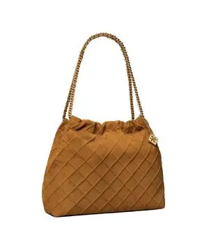 Tory Burch Fleming Soft Suede Hobo Bag