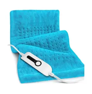 COWIN Electric Heating Pad Double Sided Machine Washable 12"x24 - Light Blue