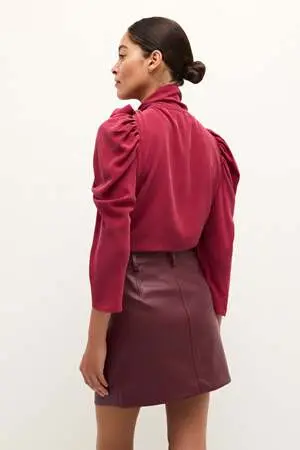 MARIE OLIVER Gabriella Blouse - Garnet