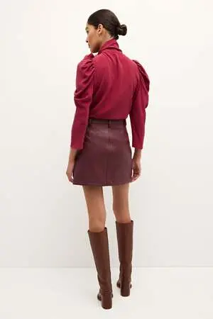 MARIE OLIVER Gabriella Blouse - Garnet