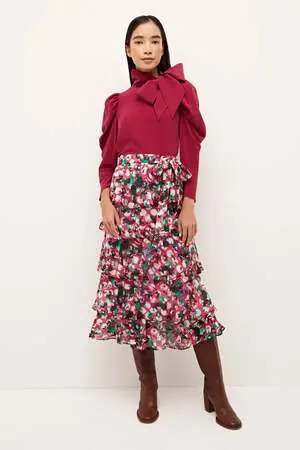 MARIE OLIVER Gabriella Blouse - Garnet