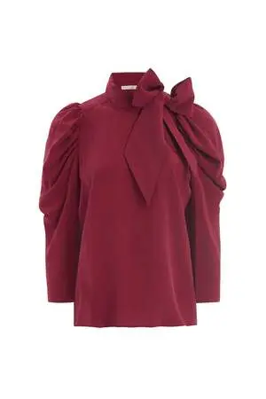 MARIE OLIVER Gabriella Blouse - Garnet