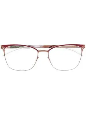 Mykita Wayfarer Frame Eyeglasses - Red