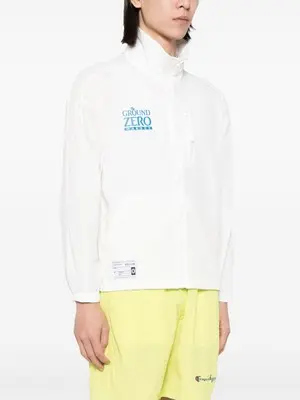 GROUND ZERO Logo-print Lightweight Jacket - White