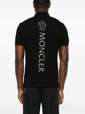 Moncler Rubberised-logo Polo Shirt