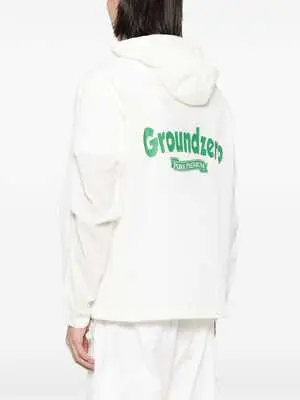 GROUND ZERO Logo-print Lightweight Jacket - White