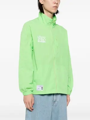 GROUND ZERO Logo-print Lightweight Jacket - Green