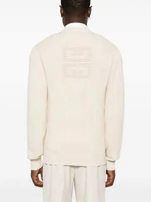 Givenchy 4g Cable-knit Cardigan - Neutrals