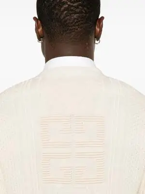 Givenchy 4g Cable-knit Cardigan - Neutrals