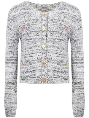 Ports 1961 Alps Visual Landscapes Cardigan - White