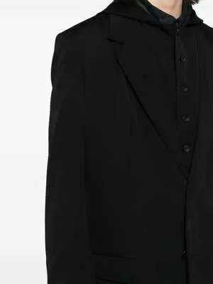 Yohji Yamamoto Wool Gabardine Blazer - Black