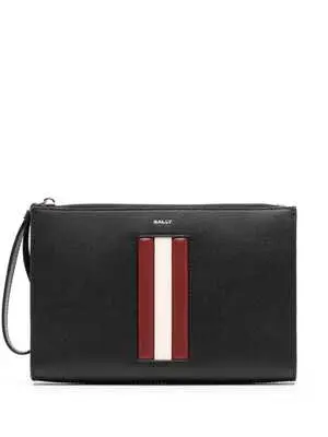 Bally Panel-detail Leather Clutch - Black