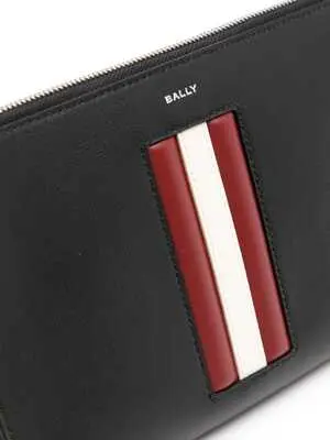 Bally Mythos Panel-detail Leather Clutch - Black