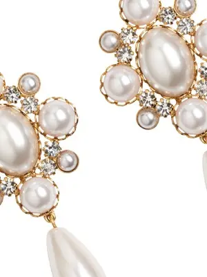 JENNIFER BEHR Jubilee Drop Earrings - White