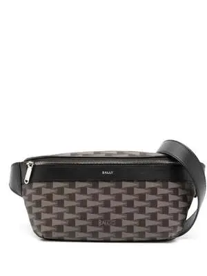 Bally Geometric Pattern Belt Bag - Brown