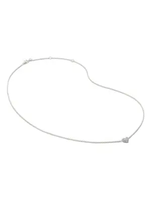 Monica Vinader Heart Pendant Necklace - Silver
